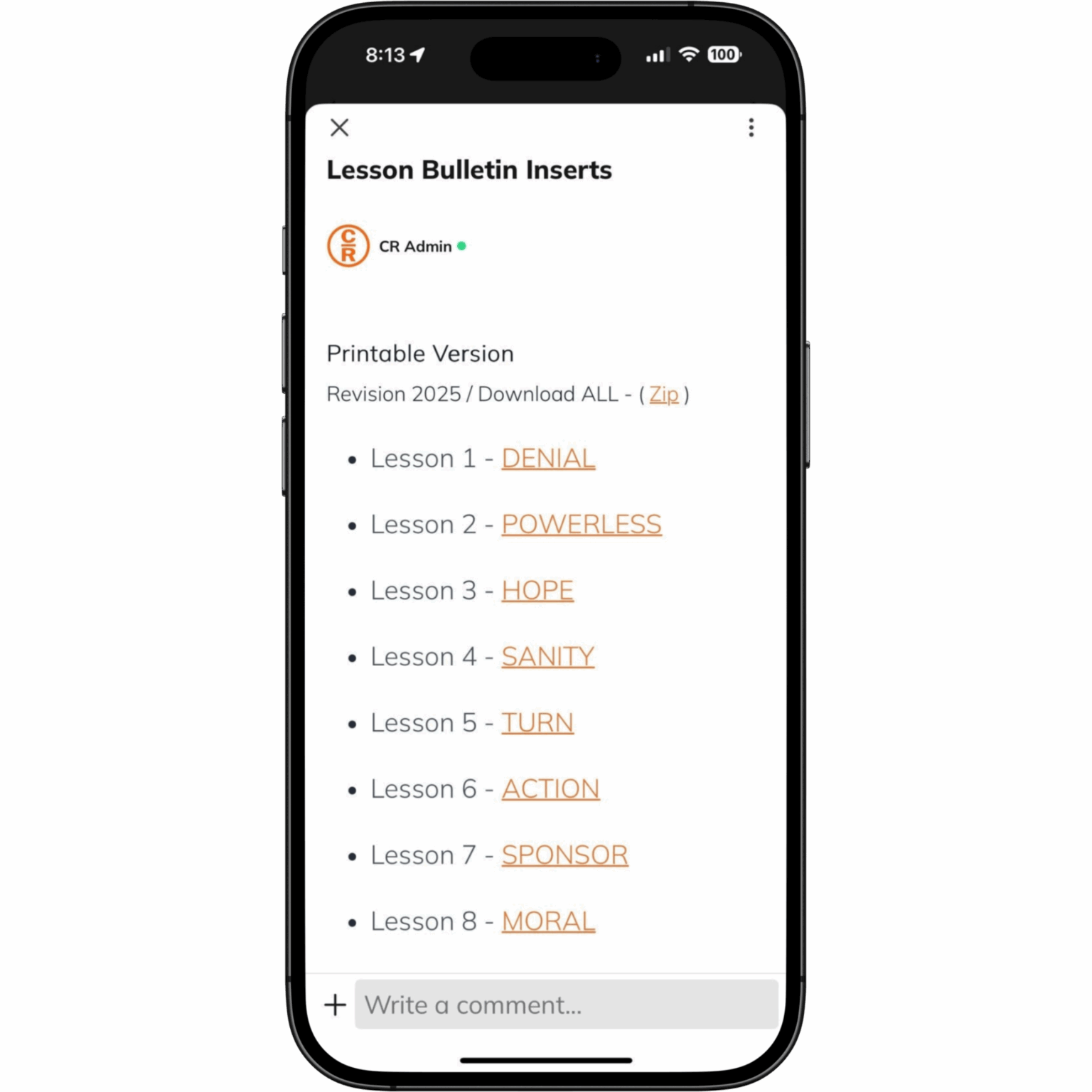 Free Ministry Resources - Celebrate Recovery